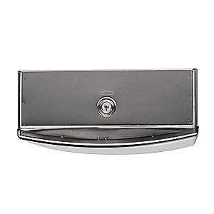 BOBRICK 4262 ConturaSeries Stainless Steel Paper Towel Dispenser with TowelMate, Satin Finish, 4-7/8" Length, 13-1/4" Height, 10-13/16" Width