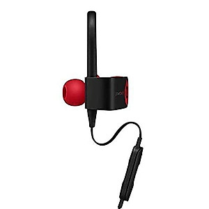beats Powerbeats3 Wireless Ear-Hook Headphones Decade Collection Black/Red MRQ92 (Renewed)