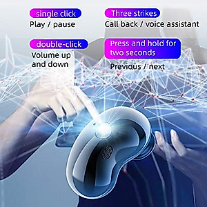 Heave in-Ear Bluetooth TWS Earphone,True Wireless Noise Cancelling Headphones with Mic and Binaural Calls,HiFi Sound Wireless Earphones,Easy to Pair Golden