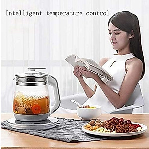 Electric Kettle 1.8L Large Capacity Glass Health Pot Multifunction Cooking Tea Soup Flower Teapot Automatic Electric Stew Bird's Nest Pot Electric Kettle