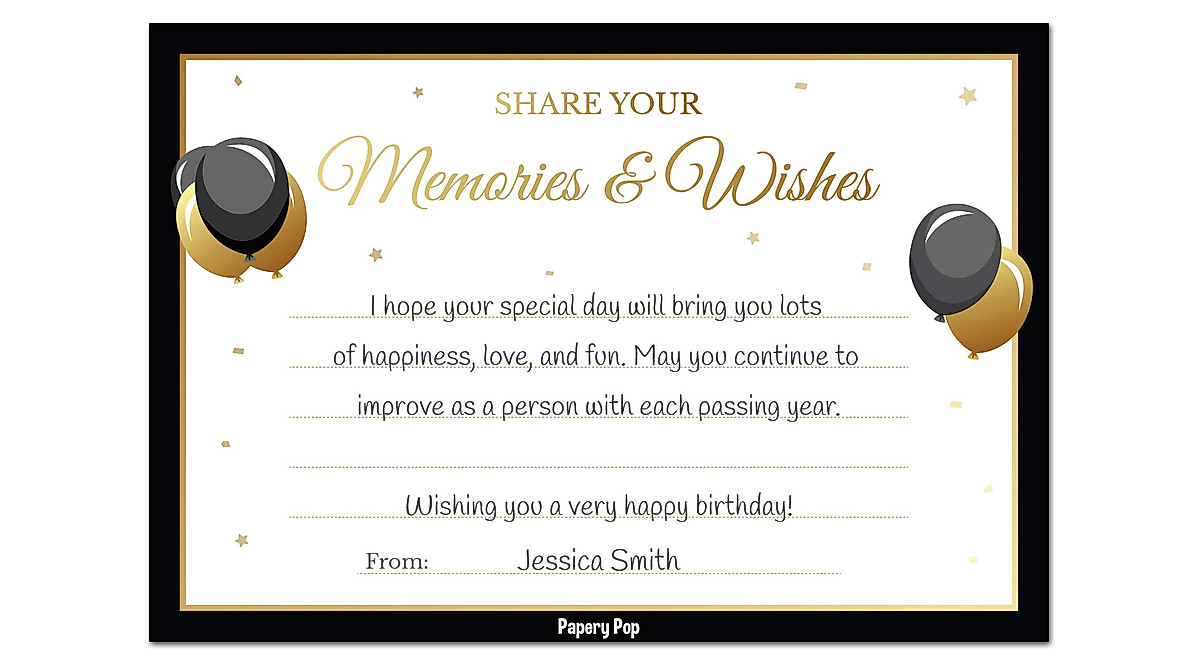 Elegant Memory Cards for Any Celebration - 50 Pack