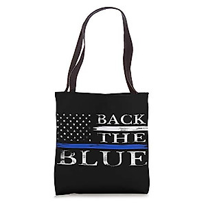 Back The Blue - Thin Blue Line Tote Bag