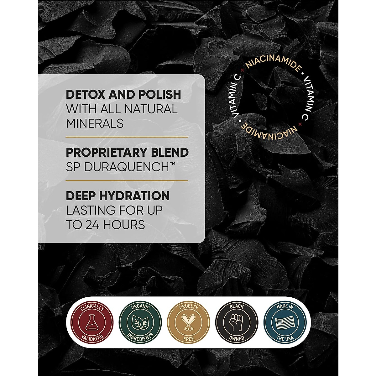 Buttah Skin by Dorion Renaud Black Gold Polishing Bar 100g 2 Pack - Activated Charcoal Bar Soap - Skin Polishing Bar - African Cocoa Butter & Shea Butter Body Soap - Black Owned Skincare for Men/Women