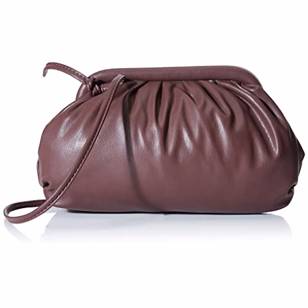 Steve Madden womens Steve Madden Nikki Clutch Crossbody, Burgundy, One Size US