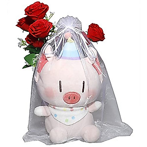 SUNGULF 12x16 Inches Drawstring Organza Bags Sheer Large Pouches Wedding Favor Party Christmas Gift Bag (White, 50 Packs)