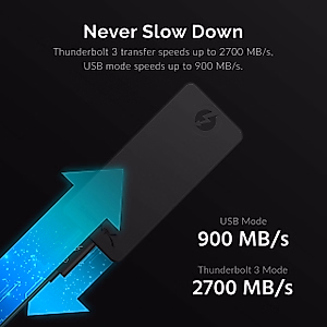 SABRENT Rocket XTRM-Q 1TB USB 3.2 / Thunderbolt 3 External SSD (SB-XTMQ-1TB)