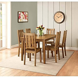 Better Homes and Gardens Bankston Dining Chair, Set of 2, Honey