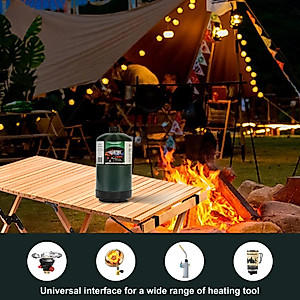 BLUEFIRE 16.4 oz Propane Replacement Fuel Camping Gas Cylinder Pack of 4 All Purpose Portable Canister Propane Gas Tank for Camping Stove Outdoor Backpack Mini Burner Heater Cooking Torch Lamp