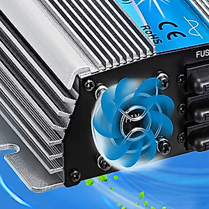 VEVOR Grid Tie Solar Inverter, 1000W MPPT Power Inverter, 50/60 Hz Solar Grid Tie System, Grid Tie Inverter, DC 20-45V Input to AC 90-140V Output Wind Turbine Grid Tie Inverter for Solar Panel System
