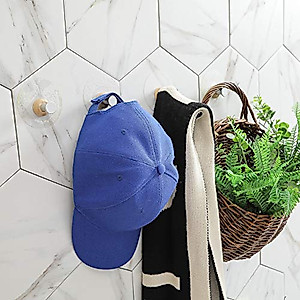 Heasa 4 Pack Hooks,No Drills Key Hooks, Hat Hooks, Storage Wall Mounted Coat Hanging Hook for Coat, Wardrobe Closet Towel Key Robe Hook (Aluminium Alloy)