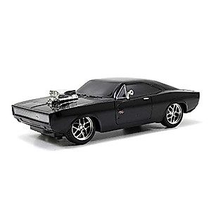 Jada Toys - Fast and Furious 7.5 Inch Remote Control 1970 Dodge Charger , Black