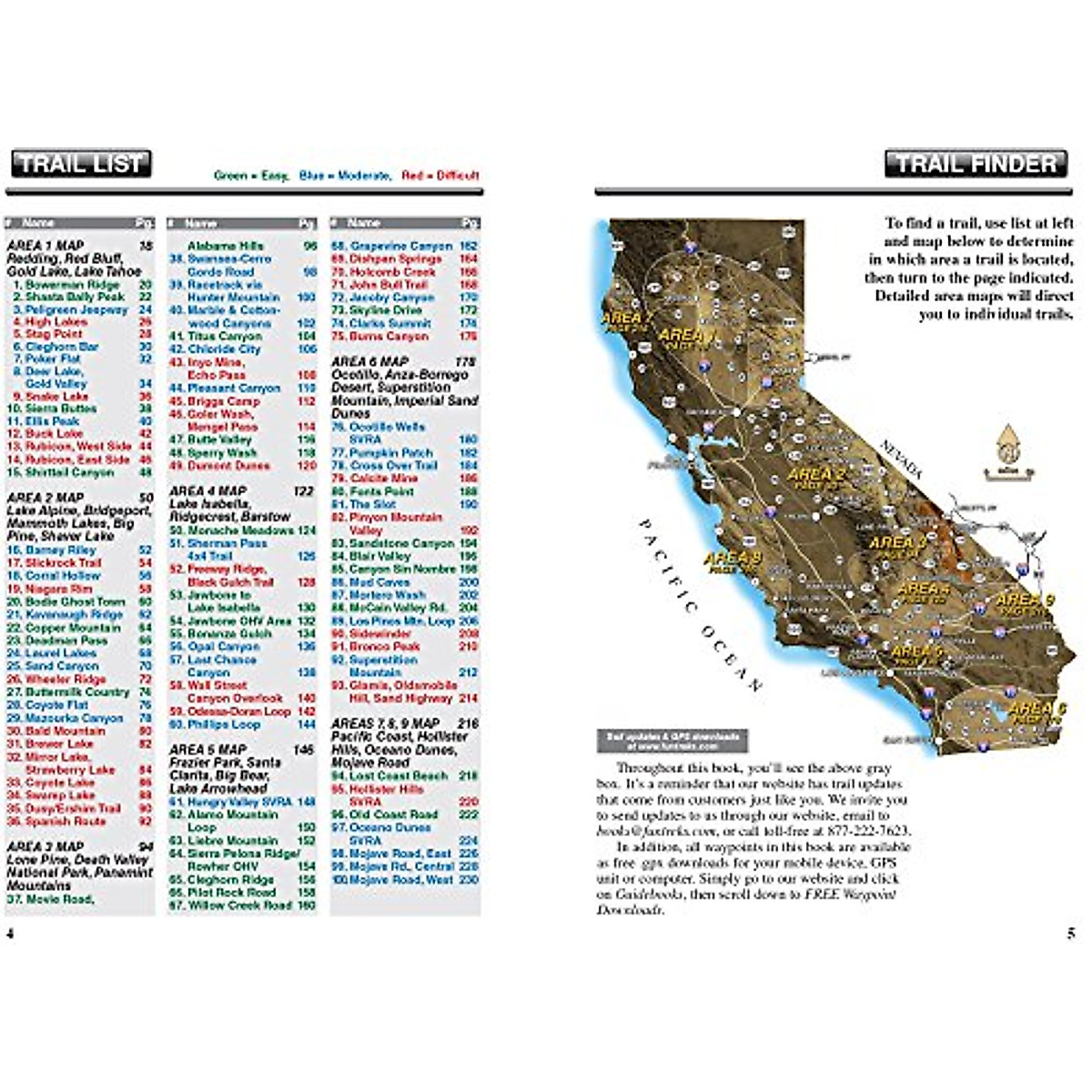 Guide to California Backroads & 4-Wheel Drive Trails (FunTreks Guidebooks)