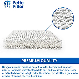 Fette Filter 2 Pack Whole House Humidifier Replacement Pads Compatible with Honeywell HC22P Also Compatible with Aprilaire Water Panel 10 Models 110 220 500 550 558 Humidifier