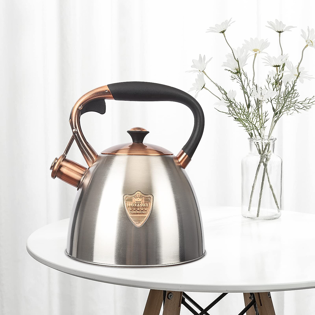 Tea Kettle -2.9 Quart Tea Kettles Stovetop Whistling Teapot Stainless Steel Tea Pots for Stove Top Whistle Tea Pot