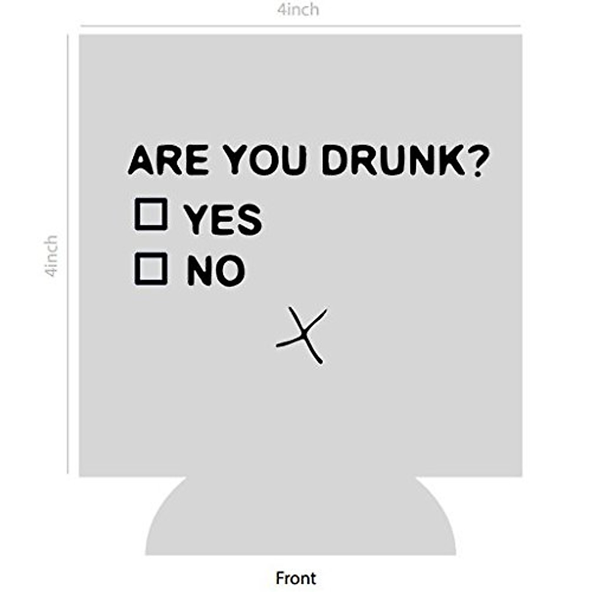 Are You Drunk | Funny Novelty Can Cooler Coolie Huggie - Set of two (2) | Beer Beverage Holder - Craft Beer Gifts | Quality Neoprene Insulated Can Cooler