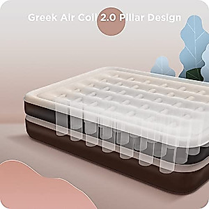 Ciays Camping Air Mattress Leak Proof Airbed with USB Rechargeable Pump Twin Air Mattress with Carrying Bag for Home Camping SUV Truck RV Tent