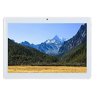 ASHATA 10.1in Tablet PC, Full HD IPS Display, 4G RAM 32G ROM, SC9863 Octa Core CPU LTE Tablet for Study Play Work, Support BT FM SIM Card Phone Function, Golden (US Plug)
