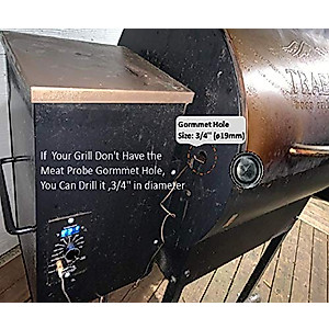 Rubber Meat Probe Grommet Replacement for Traeger Wood Pellet Smoker & Z Grills (6 Pack)