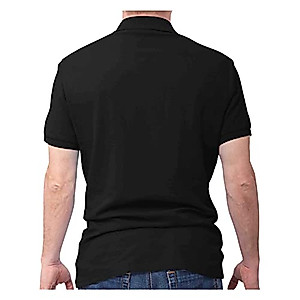 VetFriends.com Vietnam Veteran with Embroidered Service Ribbon Polo Shirt (X-Large) Black