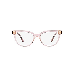 Versace VE3315-5339 Eyeglass Frame TRANSPARENT PINK w/DEMO LENS 54mm