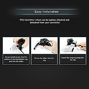 DeadEyeVR PS5 Mini Wheel Steering Add on Replacement Accessory for Racing Games