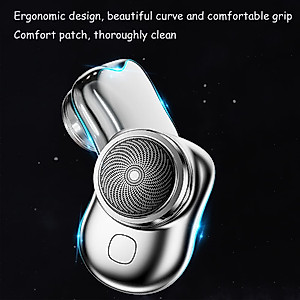 Mini Shaver Portable Electric Shaver, Mini-Shave Portable Electric Shaver for Men (Black)