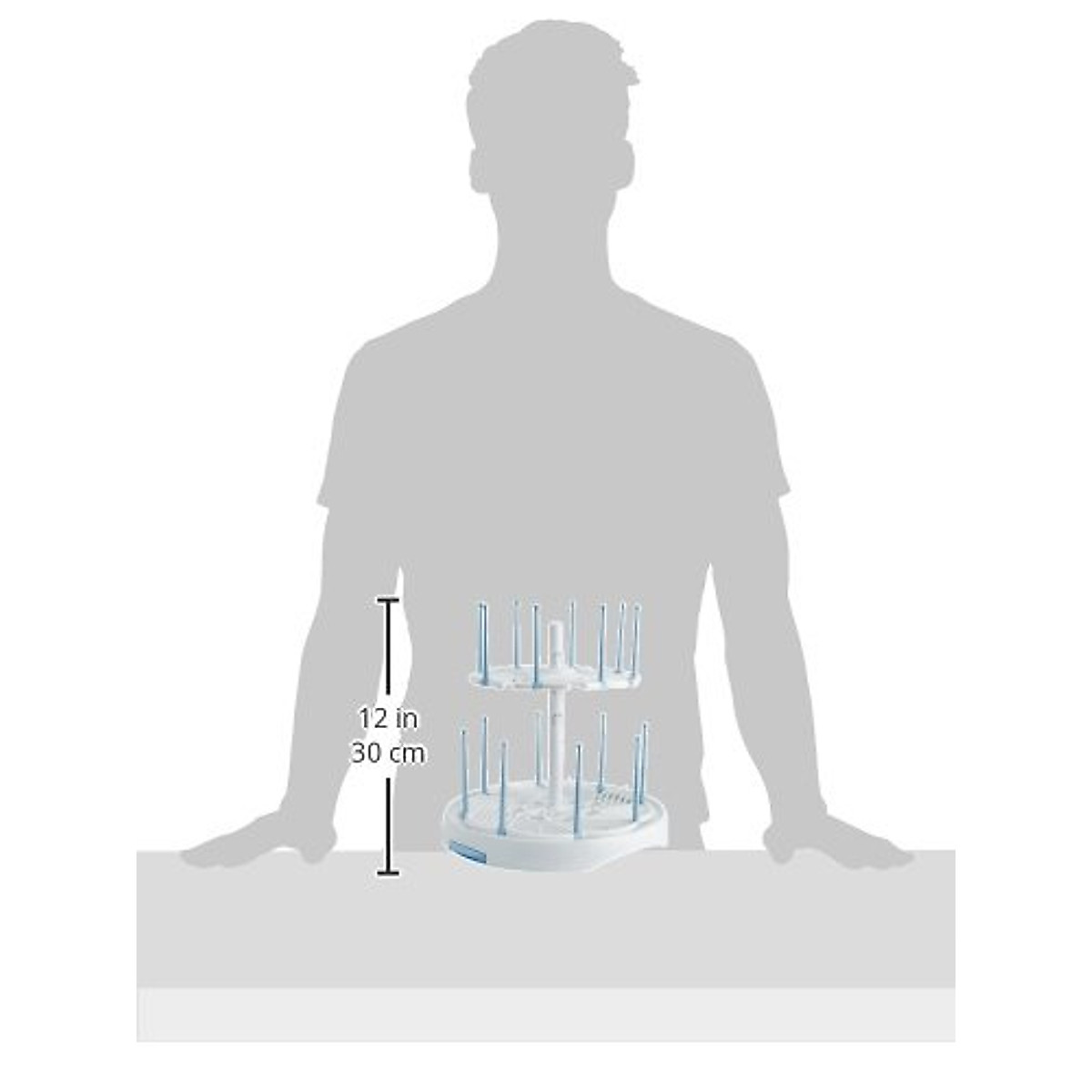 Munchkin® High Capacity Drying Rack for Baby Bottles and Accessories, White