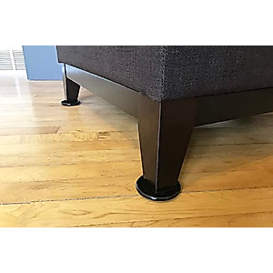 Shepherd Hardware 9092 2-1/2-Inch Carpet Base Furniture Cups, Brown, 4-Pack