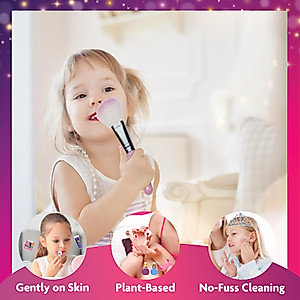 Townley Girl Disney Princess Tiana, Cinderella, Jasmine, Moana and Ariel Fashion Purse Set with Makeup, Toys Gift for 3 4 5 6 7 8 9 10 11 12 Years Old Kid