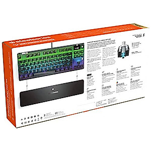 SteelSeries Apex Pro TKL - Mechanical Gaming Keyboard - Adjustable Actuation Switches - OLED Smart Display - Compact Form - French AZERTY Layout