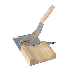 huyear Manual Chinese Medicine Slicer Stainless Steel Herb Medicine Slicer, Adjustable Thickness Herb Cutter with Tray Sharpener for Panax Quinquefolius Beef Jerky Dried Vegetable Nougat