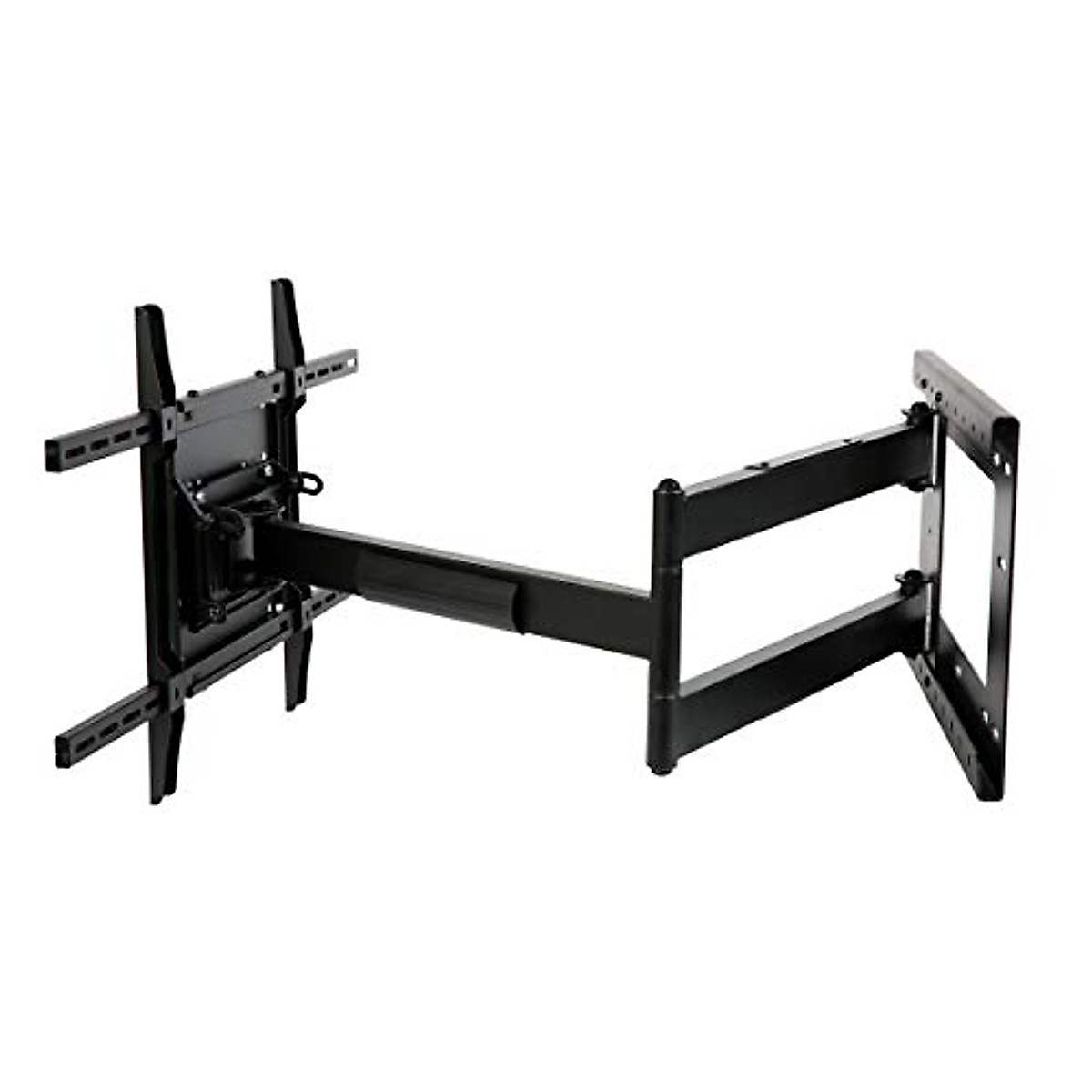 Wall Mount World - TV Wall Mount Bracket with 40 Inch Extension 90 Degree Swivel Left and Right 15 Degrees Adjustable Tilt fits 43 inch TVs with VESA 200x200mm 300x300mm 400x400mm Hole Patterns