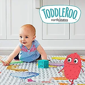 Toddleroo by North States Sliding Door & Window Lock | Safely Secure Sliding Window and Doors | No Tools Required | Works on Glass or Wood | Baby proofing with Confidence (1-Count, White)
