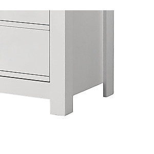 LILOLA LIVING Cassini White 5-Drawer Chest
