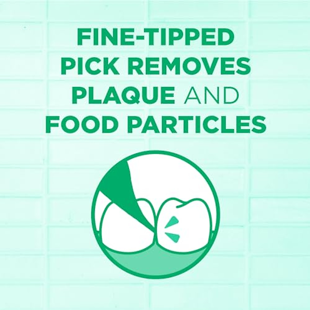 GUM Professional Clean Floss Picks - Extra Strong Shred-Resistant Floss, Easy Grip Handle - Dental Flossers for Adults - Fresh Mint Flavor, 40ct (6pk)