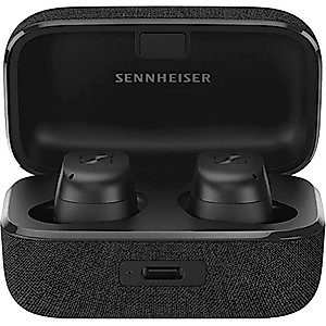Sennheiser MOMENTUM True Wireless 3 Earbuds -Bluetooth In-Ear Headphones for Music and Calls with ANC, Multipoint connectivity , IPX4, Qi charging, 28-hour Battery Life Compact Design - Black