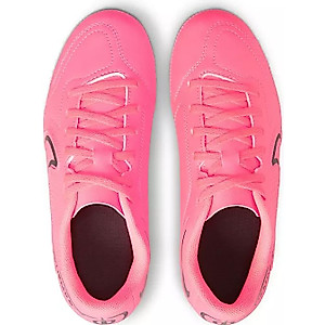 Nike Jr. Tiempo Legend 9 Club MG Little/Big Kids' Multi-Ground Soccer Cleats/Racer Pink/Black, 3.5 Big Kid