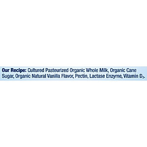 Stonyfield Organic Whole Milk Probiotic Yogurt, Vanilla, 32 oz. – Immunity & Digestive Health