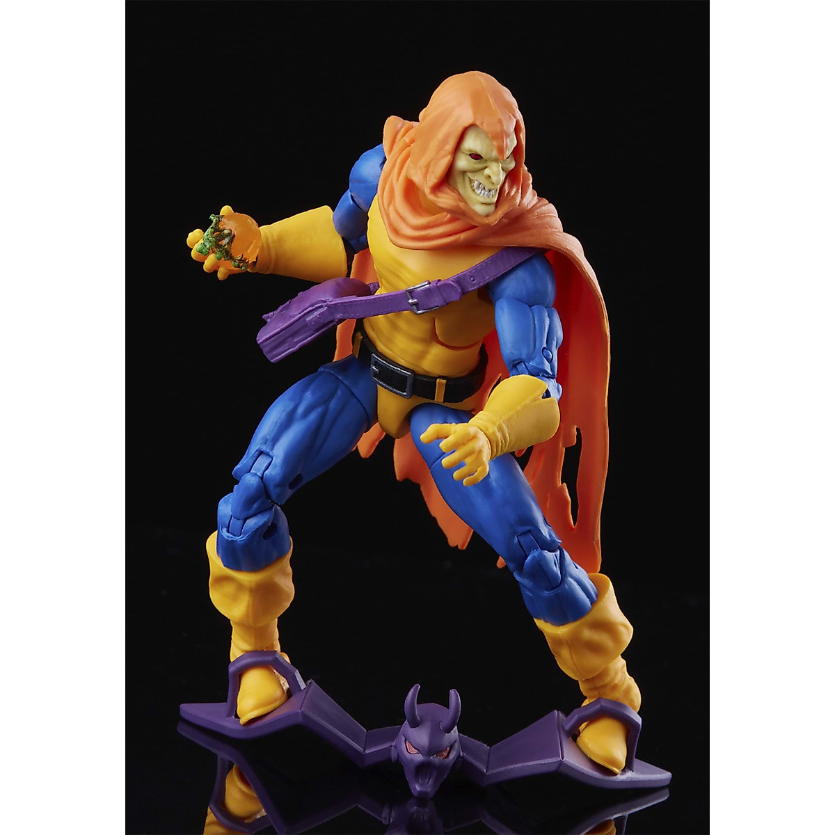 Spider-Man Marvel Legends Series 6-inch Hobgoblin Action Figure Toy, Toy Biz Inspired Design, includes 3 Accessories: Glider, Pumpkin Bomb, Satchel
