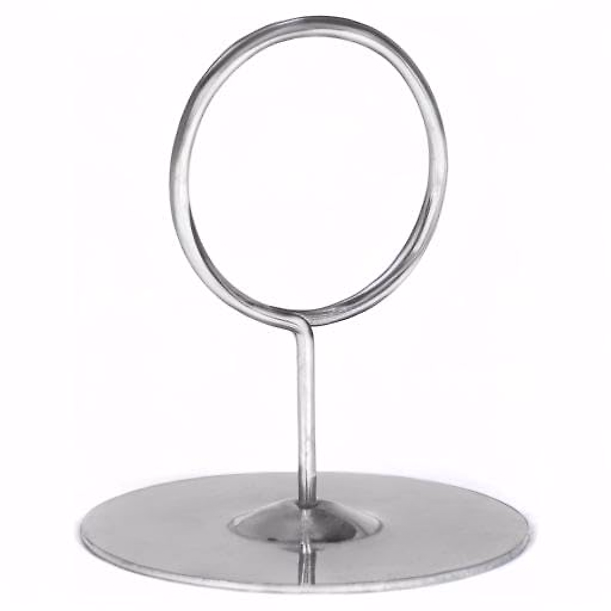 12-Pack of 2.25" Table Number Holder, Menu, and Place Card Stands | Tabletop Stainless Steel Ring-Clip Card Markers & Photo Holder for Restaurants, Weddings, Banquets, Home Usage, and Parties