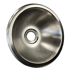 Class A Customs | 10" Round Stainless Steel Sink | 300 Series Stainless Steel | RV Camper Motor Home Sink | Concession Sink | 22 Guage