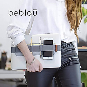 BEBLAU PACK SLIM + TWIST: THE MINIMALIST ORGANIZERS PACK: Unique & Innovative Portable Organizers. at Home, Office, or on-The-go, Have Everything in Place with Beblau Products! Grey Pack