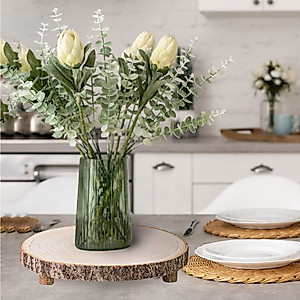 Caydo 11-13 Inch Wood Slice with Legs for Wedding Table Centerpieces, Woodland Themed Parties, Family Gathering, Baby Showers, Housewarming