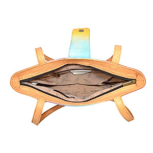 Anna by Anuschka Womens - Â– Anna Anuschka Tote Bag Genuine Leather Medium Rose Safari , Medium, Rose Safari, One Size US