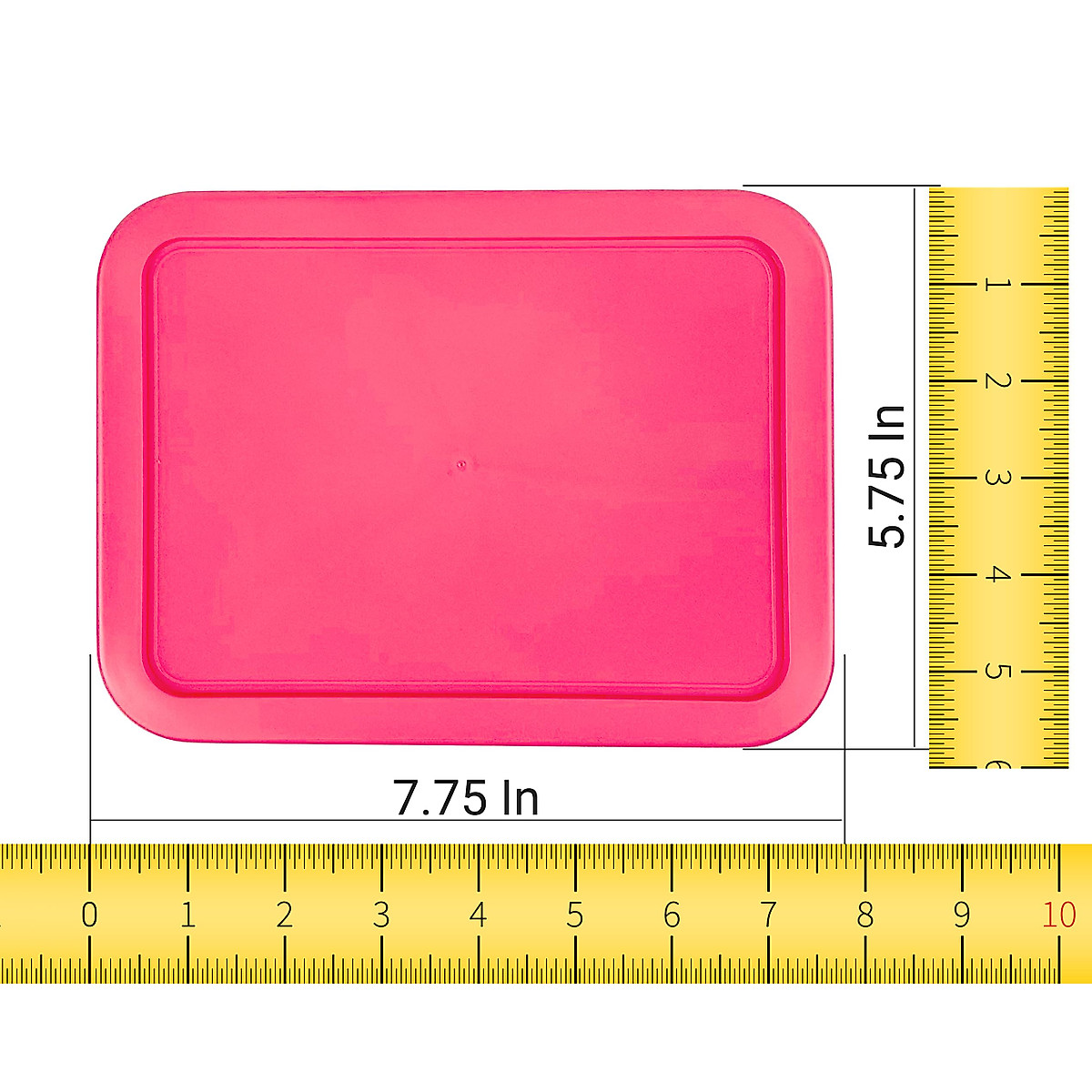 Replacement Lid for Pyrex Plastic Turqoise Cover 3 Cup (5.75" x 7.75") Bowl Rectangle 7210-PC (6-Pack)