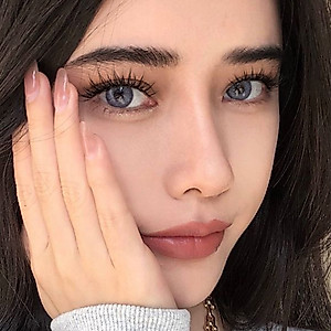 Manga Lashes Natural Look False Eyelashes Wispy Clear Band Fake Lashes Asian Korean Cosplay Lashes Faux Mink Lashes Pack 6 Pairs