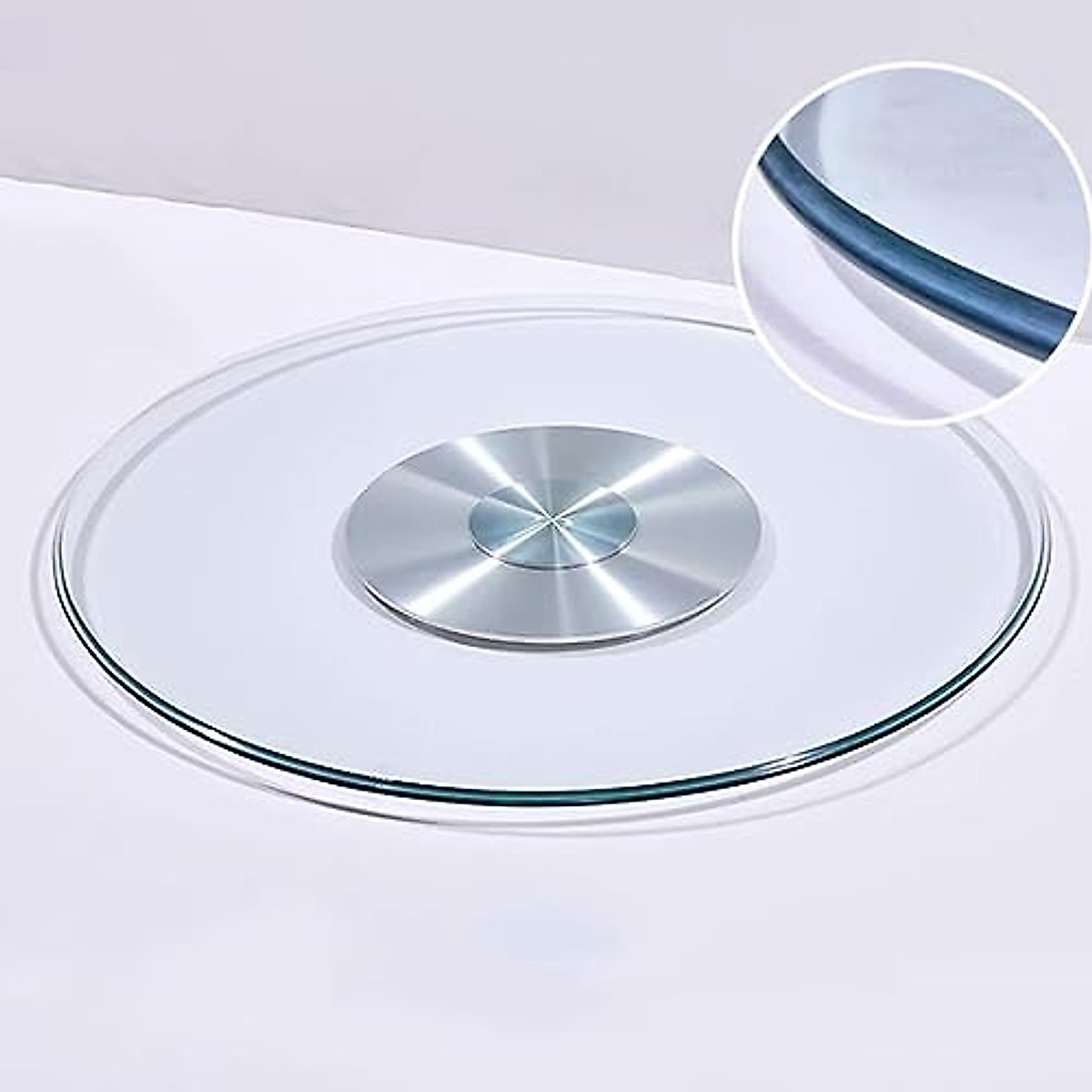 DOUKI Glass Rotating Tray 36inch Tabletop Rotating Serving Tray, Thick ...