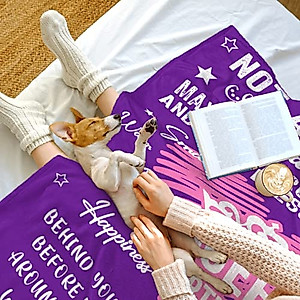 Birthday Gifts for Women, Bday Gift for Women Unique, Birthday Gifts for Mom, Daughter, Sister, Friends, Girlfriend, Birthday Gifts for Her, Happy Birthday Blanket Gifts Decoration for Women 60x50in