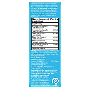 Digestive Advantage Fast Acting Enzymes + Daily Probiotic Prevent Gas & Break Down Food Particles 32 Count Capsules (2 Pack)