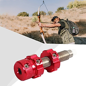 FENJANER Archery Cushion Plunger Screw-in Pressure Button for Recurve Bows Outdoor Shooting Accessories (Red)